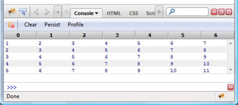 Tabular Logs In Firebug Software Is Hard