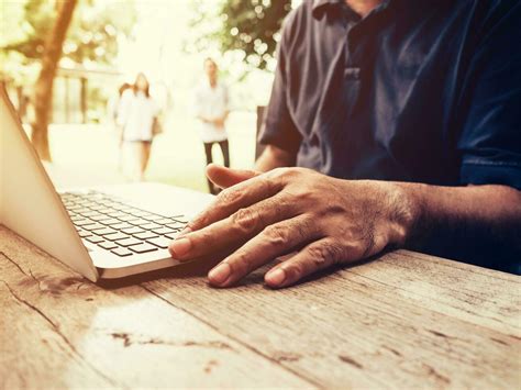 Young Business Man Using Computer Laptop In Coffee Shop 20665267 Stock