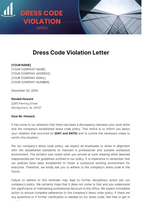 Free Dress Code Violation Letter Template To Edit Online Free Dress Code Violation Letter Template To Edit Online