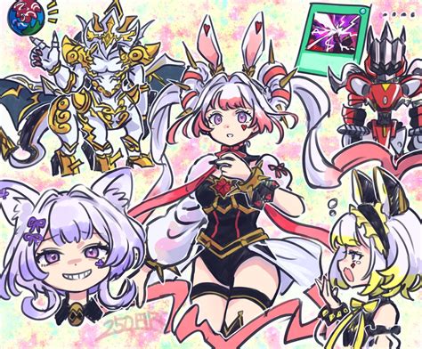 Maliss White Rabbit Maliss Dormouse And Maliss Chessy Cat Yu Gi Oh Drawn By 250en Remon