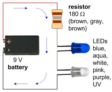 Basic Led Light Circuit Electronics Circuit Electronics Projects For Beginners Basic