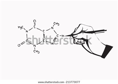 Chemical Structure Drawing Hand เวกเตอรสตอก ปลอดคาลขสทธ 213773077 Shutterstock