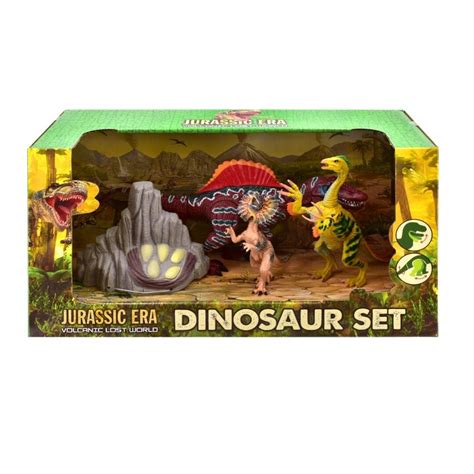 Jurassic Era Assorted Volcanic Lost World Dinosaur 4 Piece Set On Onbuy