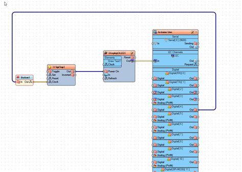 Turn Oled Display On And Off With A Push Button Using Arduino Visuino Visual Development For