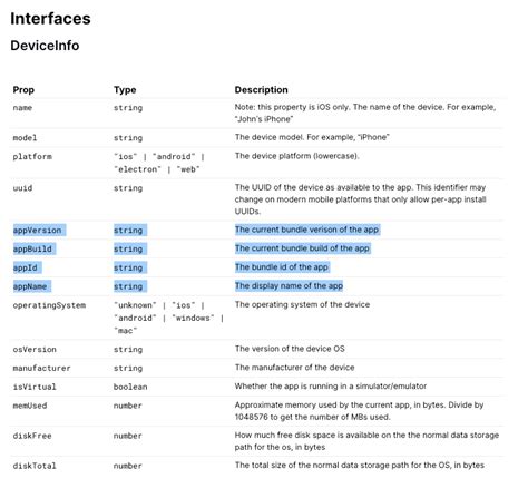 bug v3 device getinfo not returning any app properties · issue
