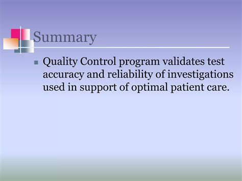 Laboratory Quality Control Ppt Medical Tests Medical Health
