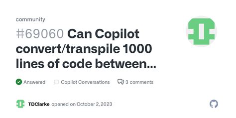 Can Copilot Converttranspile 1000 Lines Of Code Between The Languages