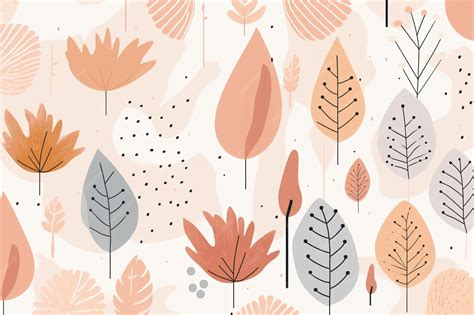 Premium Ai Image Autumn Theme Pattern Background