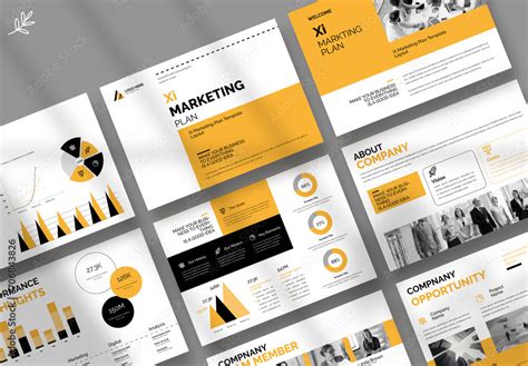 Marketing Plan Layout Stock Template Adobe Stock