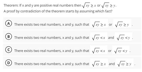 Solved Theorem If X ﻿and Y ﻿are Positive Real Numbers Then