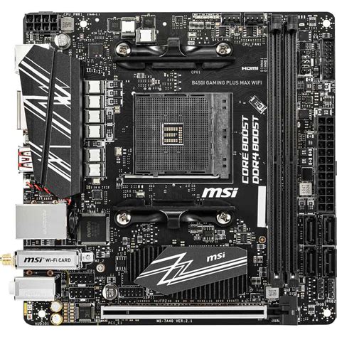 Netcodex Ph Msi B450i Gaming Plus Max Wifi Am4 Amd B450 Sata 6gb S Mini Itx Amd Motherboard