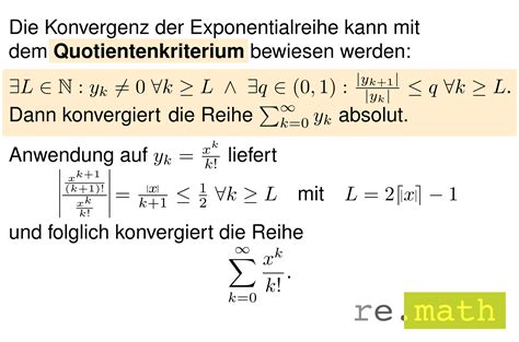 Remath Exponential Funktion