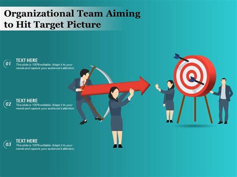 Organizational Team Aiming To Hit Target Picture Presentation Graphics Presentation