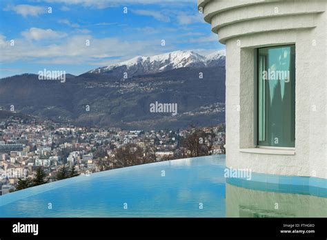 Architecture Beautiful Landscape From A Modern House With Infinity