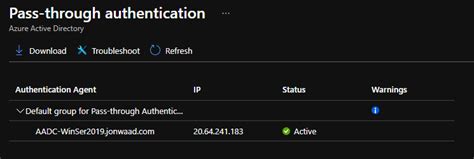 Azure Active Directory Passthrough Authentication Security Deep Dive
