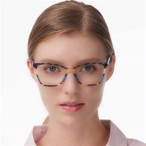High Quality Classic Acetate Optical Cat Eye Eyeglasses Frames Blue