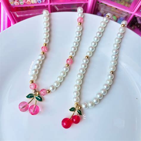 Collar Cherry Y Collar Cherry Pink 🍒🩷 Unos Collarcitos Preciosos Para Elevar Todos Tus Outfits 🫶