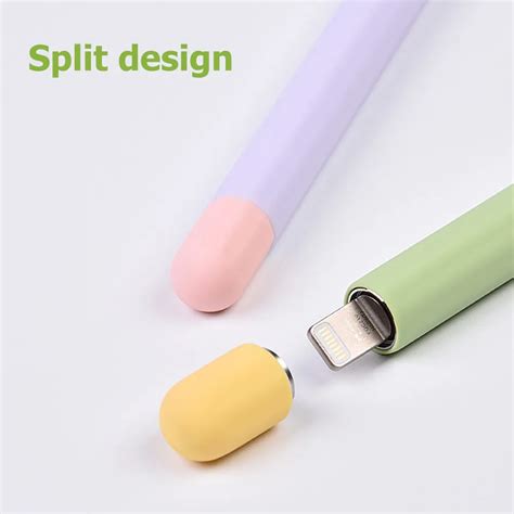Stylus Cover Silicone Pen Case For Apple Pencil 1 And 2 With Non Slip