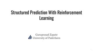 Structured Prediction With Reinforcement Learning PDF Programming Languages Computing