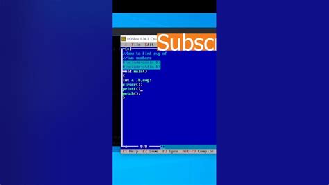 How To Find Average Of Two Numbers In C Cprogramming Coding Youtube