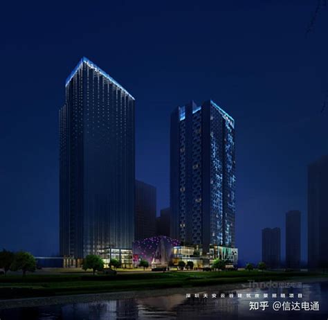 深圳天安云谷建筑夜景照明工程案例信达电通 知乎