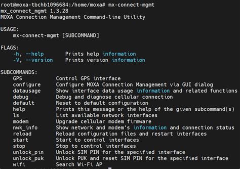 Cli Moxa Connection Manager Reference Manual