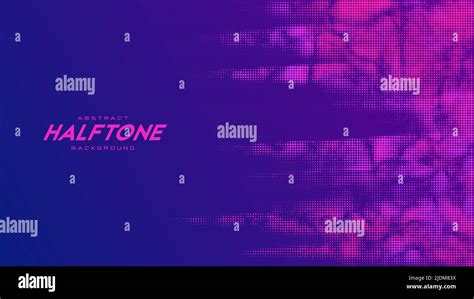 Abstract Vector Torn Monochrome Halftone Background Scrathed Dotted Texture Element Stock