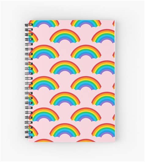 Rainbow Pattern Spiral Notebook