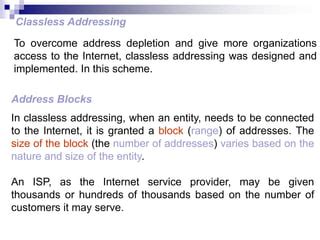 Classless Addressing Pdf Network Lecture PPT
