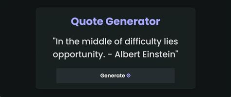 Create A Random Quote Generator With Html Css And Javascript Dev