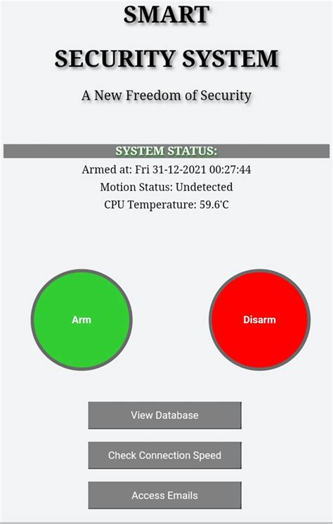 Github Kamotd Smart Security System The Designed System Includes Both Software And Hardware