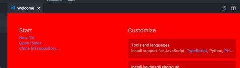 Workspace Background Is Bright Red Even After Reinstall · Issue 34082