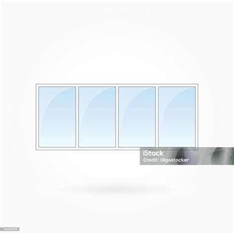 Window Frame Vector Illustration Eps 10 Stock Illustration Download Image Now Architecture