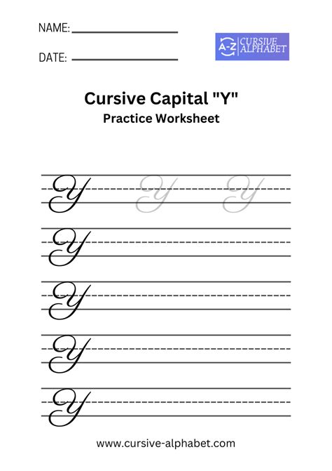 How To Write A Cursive Capital Y