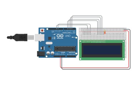Circuit Design Arduino Lcd Interface Tinkercad