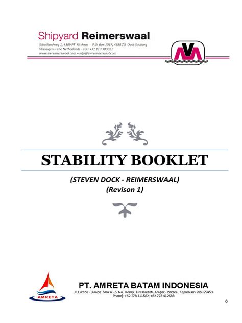 D01 Stability Booklet R1 Pdf Watercraft Shipping