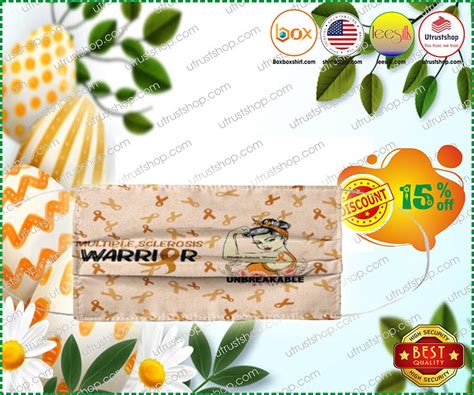 Multiple Sclerosis Warrior Unbreakable Face Mask