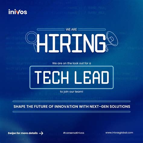 Inivos Hiring Techlead Softwareengineer Cplusplus Jobopportunity Inivos