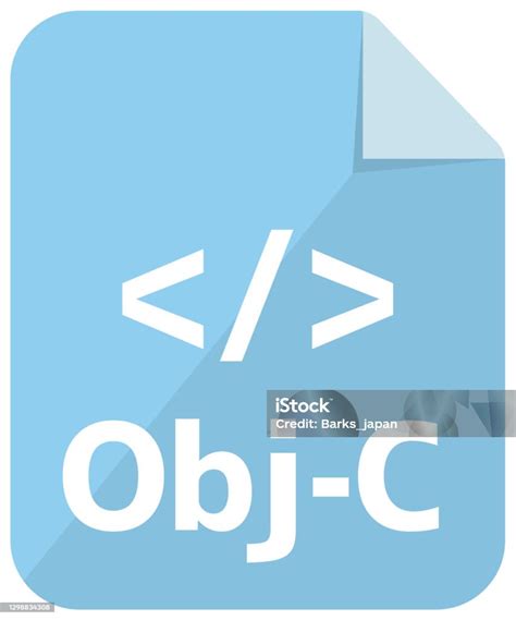 Objectivec Icon Major Programming Language Vector Icon Illustration Stock Illustration