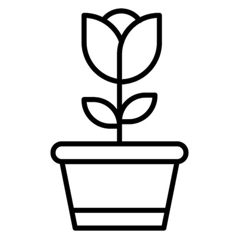 Premium Vector Flower Pot Vector Illustration Style