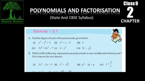 Polynomials And Factorization Of Class 9 Youtube