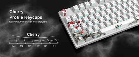 Jsjt Pbt Japanese Keycaps Side Printed Keycap Set Pbt Doubleshot Shine Through