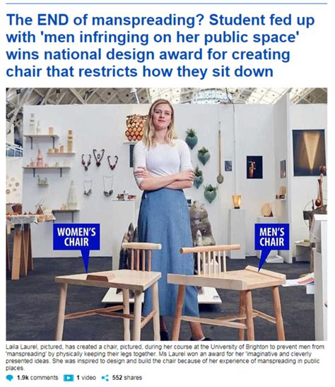 Men Arent Allowed To Sit Comfortably So They Dont Crush Their Balls Because She Feels Shes