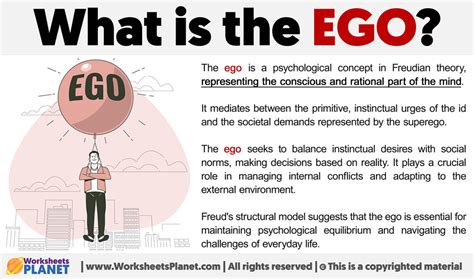 What is the EGO | Definition of EGO