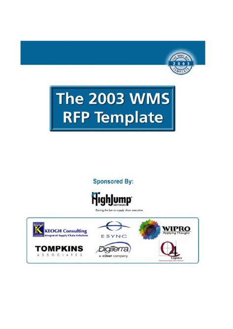 Wms Rfp Template