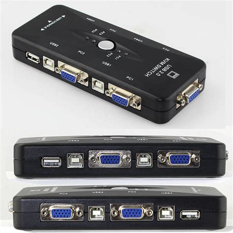KVM Switch Port VGA USB X Usb A X Usb B MT