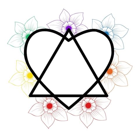 Premium Vector Adoption Symbol With Flowers