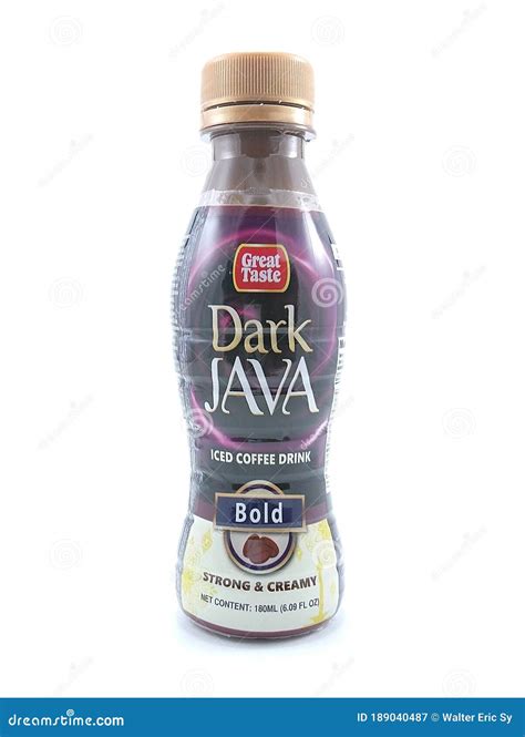 Great Taste Dark Java Iced Coffee Drink In Manila Philippines