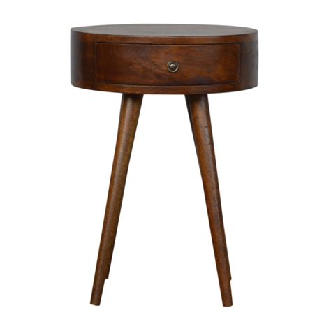 22 Inch Solid Wood One Drawer Nightstand In Chestnut By Homeroots