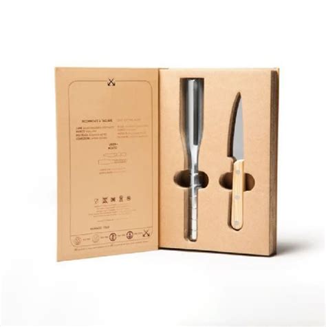 Artistic Book Shaped Eco Friendly Knife Packaging Box Yingmei